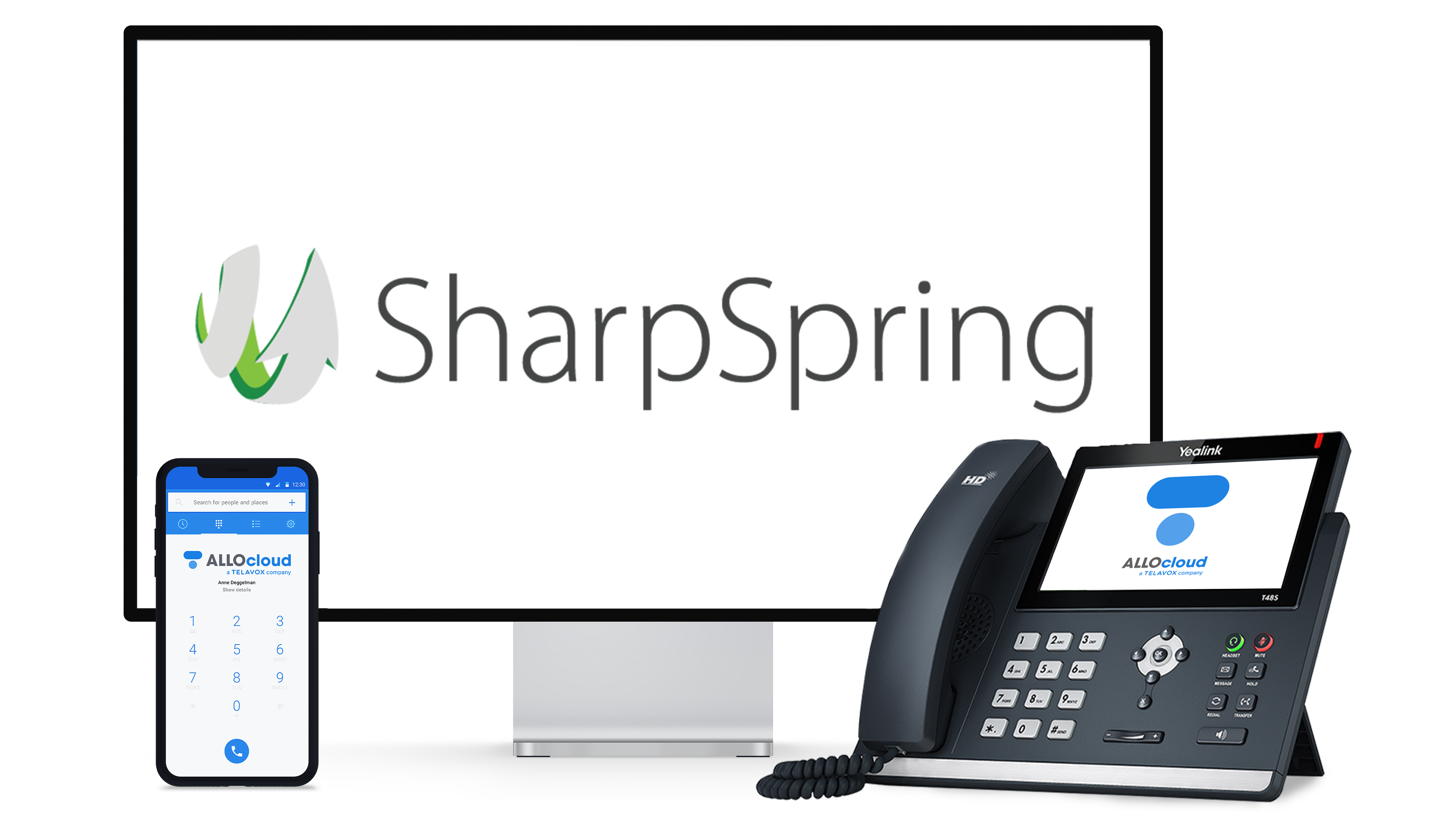 Intégrez la téléphonie d'ALLOcloud avec SharpSpring | Intégration